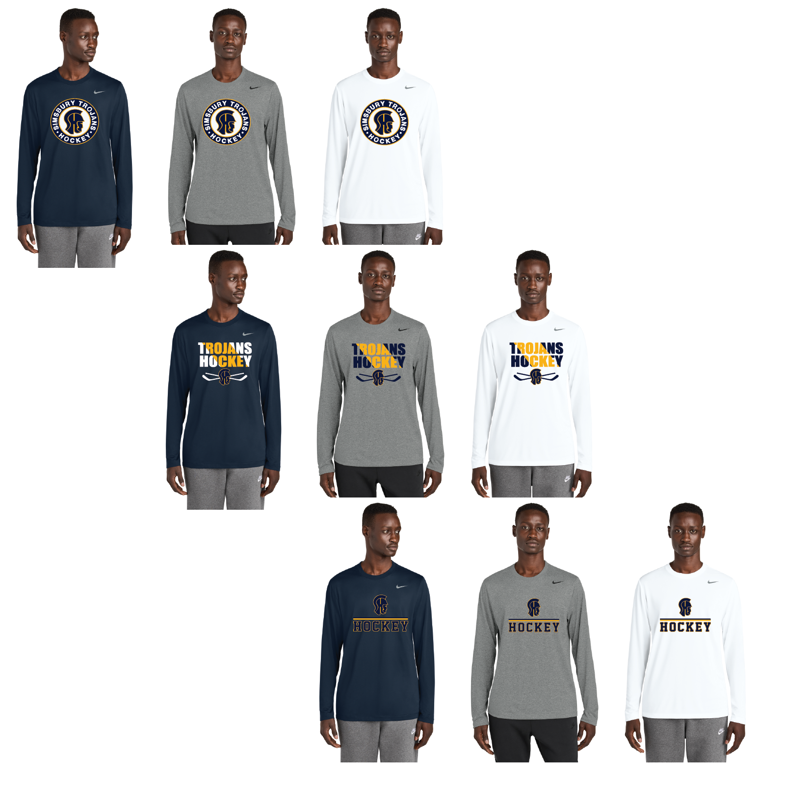 SHS Trojans Hockey: Nike Team rLegend Long Sleeve Tee. NKHQ4550 (Choos ...